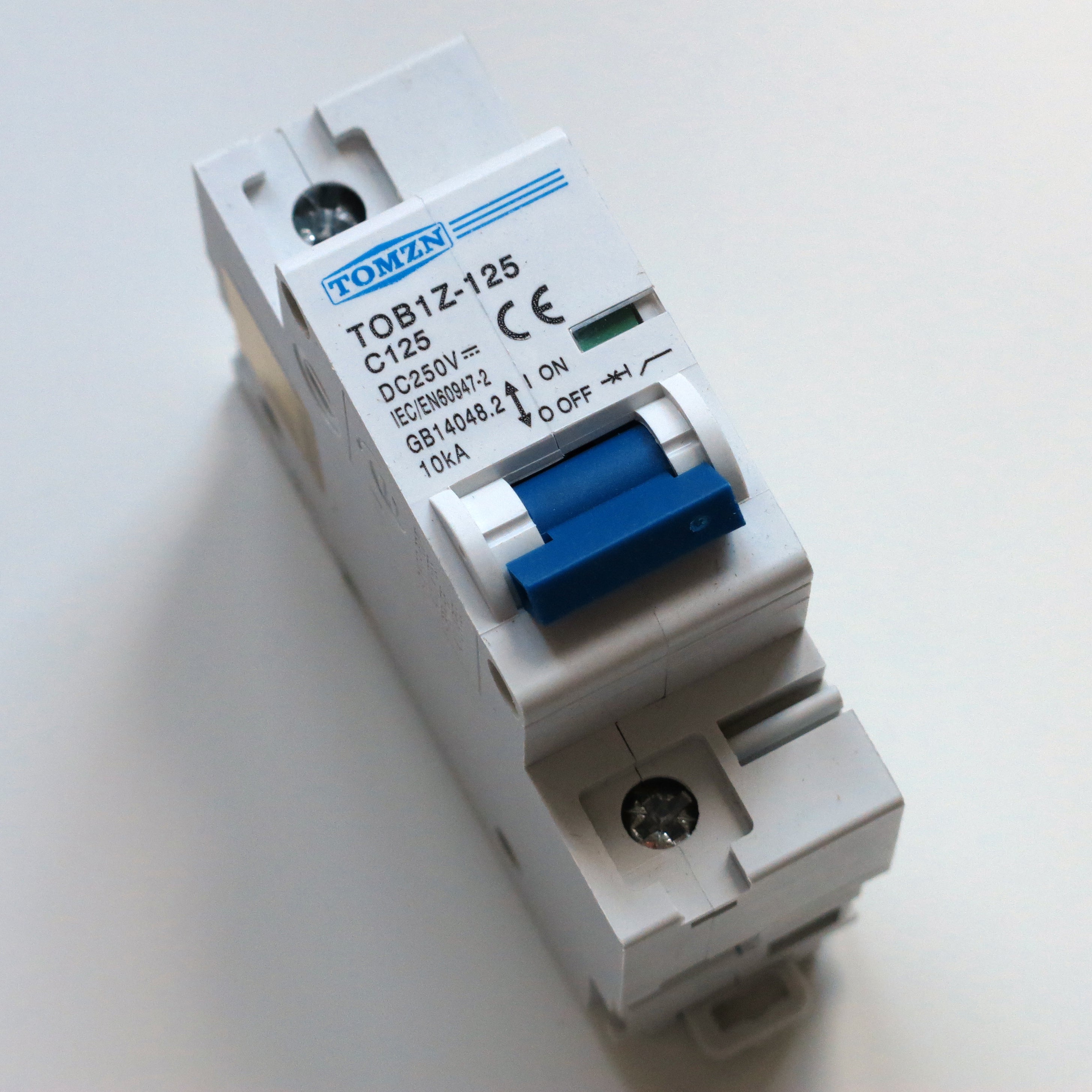 125A DC Circuit Breaker MCB Solar Fuse 250v Single Pole 1P Ebike TOB1Z ...